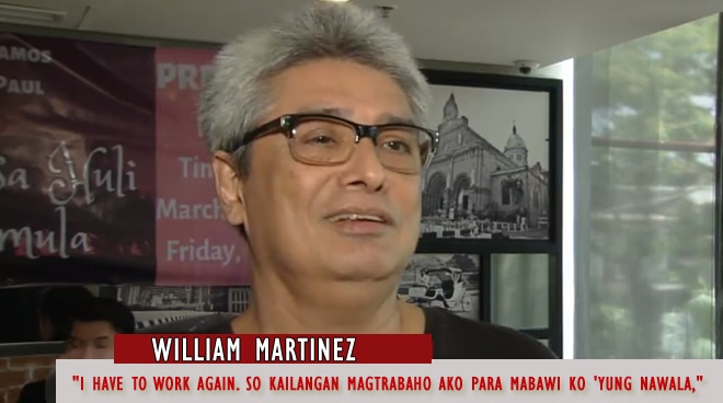 William Martinez makes showbiz comeback with a new film | PUSH.COM.PH: Your ultimate showbiz hub!